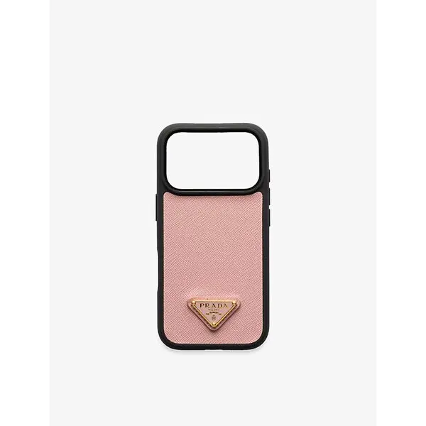 Prada Saffiano Leather Case For Iphone 17 Pro - Pink