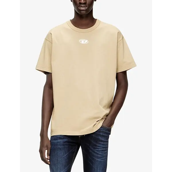 DIESEL® T-norm-iod Crewneck Cotton-jersey T-shirt - 7cs