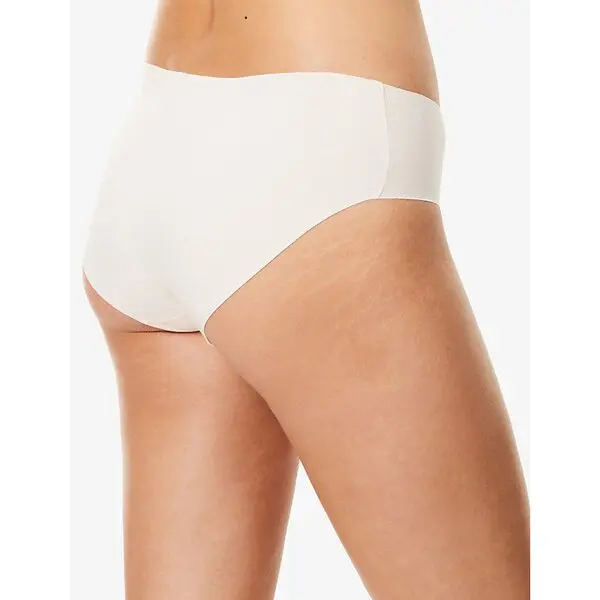 Hanro Invisible High-rise Stretch-cotton Briefs - Powder