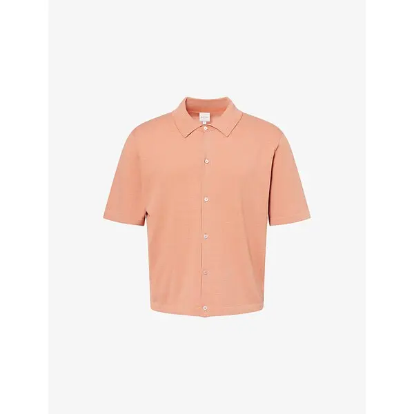 Paul Smith Check-print Short-sleeves Cotton-knit Shirt