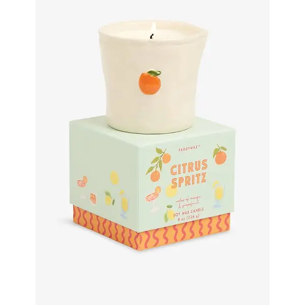 PADDYWAX Citrus Spritz Ceramic Scented Wax Candle 226g - One-color