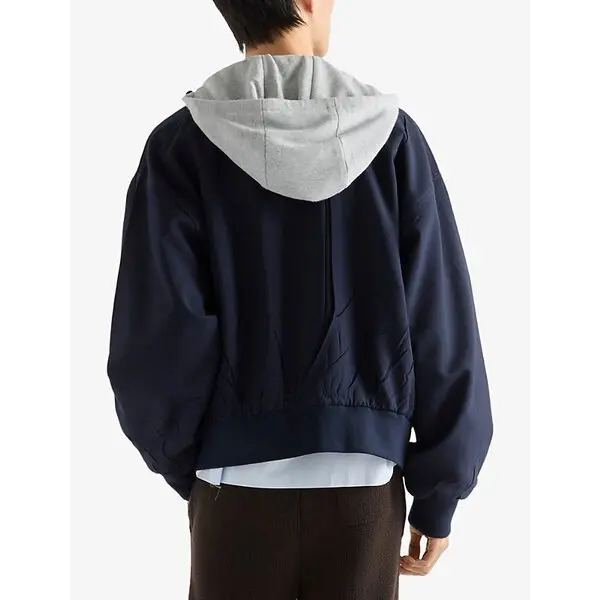 Prada Hooded Wool Jacket