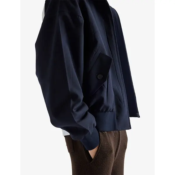 Prada Hooded Wool Jacket