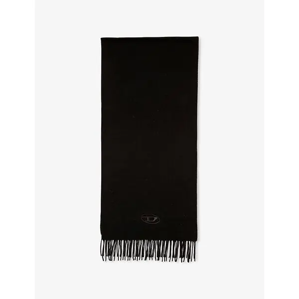 DIESEL® S-imon-d-long Fringed Wool-blend Scarf - 900