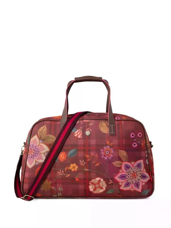 PIP STUDIO Floral Checked Tote Bag