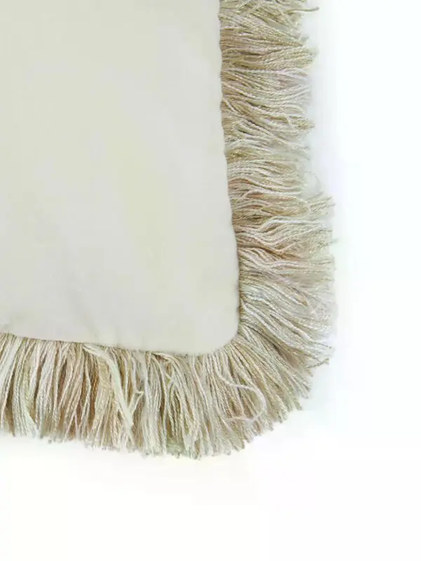 Philipp Plein Gothic Monogram Fringed Cushion