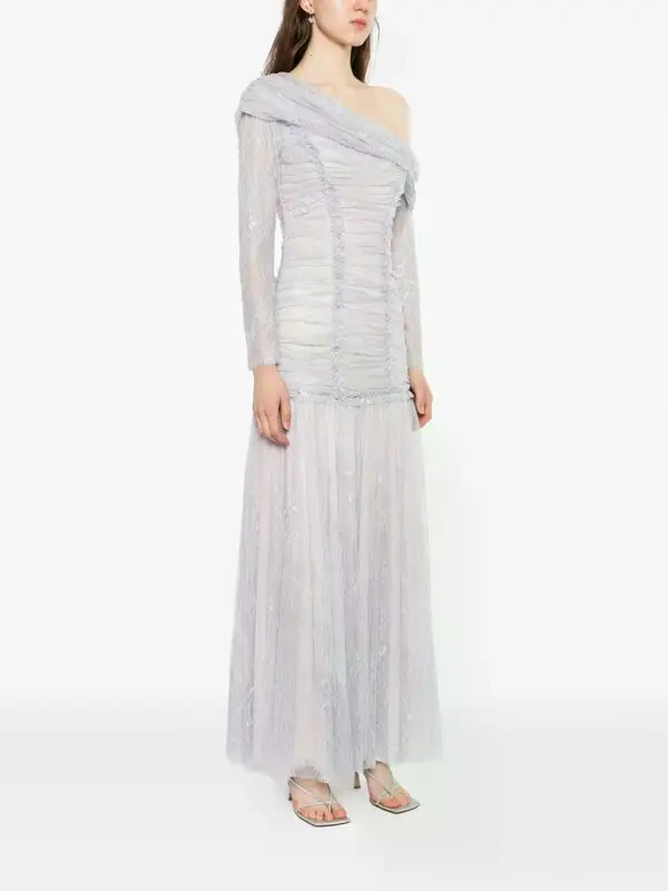 NEEDLE & THREAD Gigi Lace One-shoulder Dress