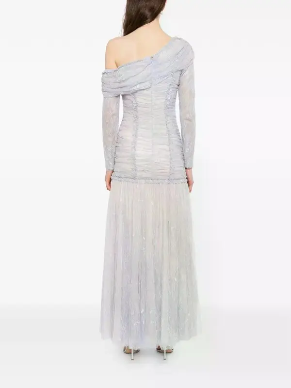 NEEDLE & THREAD Gigi Lace One-shoulder Dress