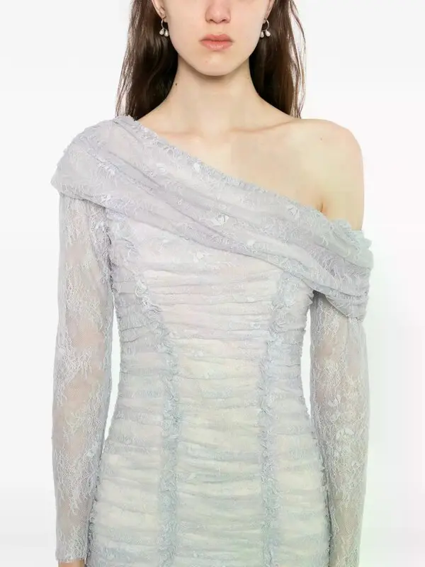 NEEDLE & THREAD Gigi Lace One-shoulder Dress