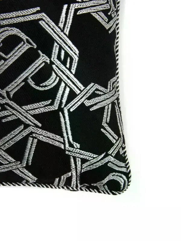 Philipp Plein Logo-chain Square Cushion