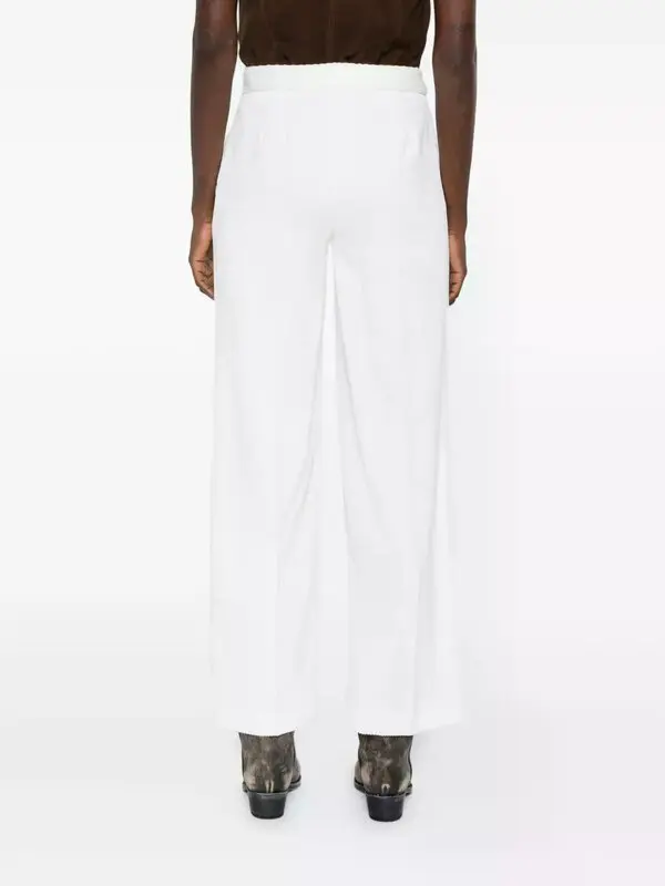 VIA MASINI 80 Ribbed Wide Leg Trousers
