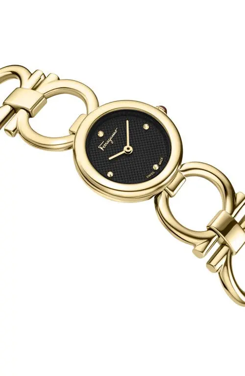 FERRAGAMO Double Gancini Bracelet Watch