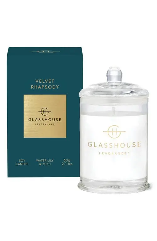 GLASSHOUSE FRAGRANCES Mini Scented Candle - Velvet Rhapsody
