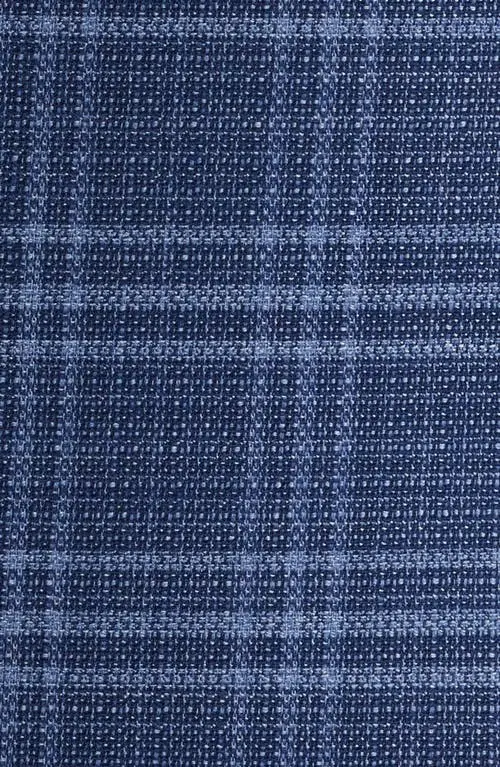 BOSS Hutson Slim-fit Plaid Slub Wool-blend Sport Coat