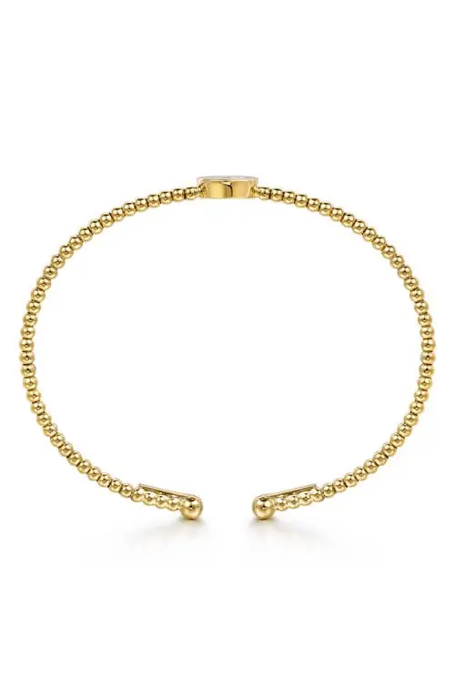 GABRIEL & CO. Diamond Initial Cuff Bracelet In 14k