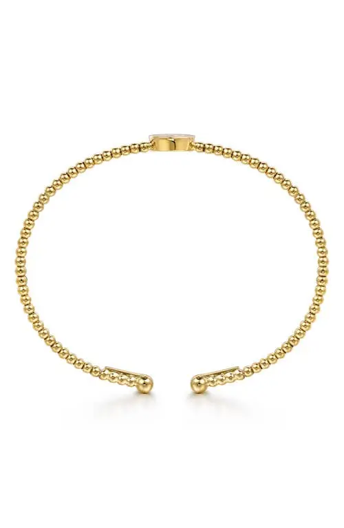Gabriel & Co. Diamond Initial Cuff Bracelet In 14k - Gold