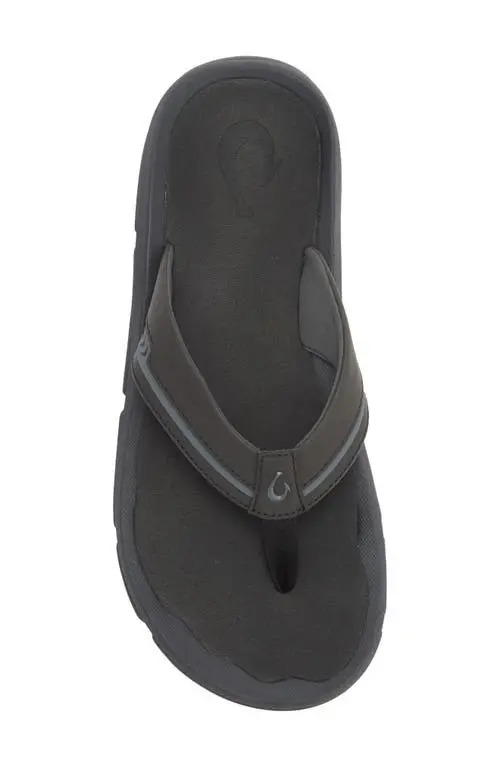 Olukai Keu Flip-flop - Black/black