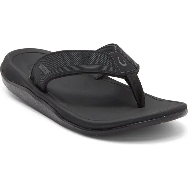 Olukai Ahi Kai Flip Flop - Black/black