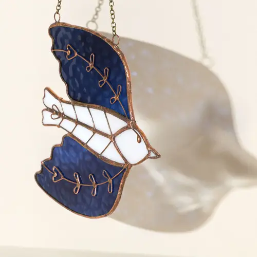 UNCOMMON GOODS Stained Glass Sparrow Suncatcher Samara Phillips