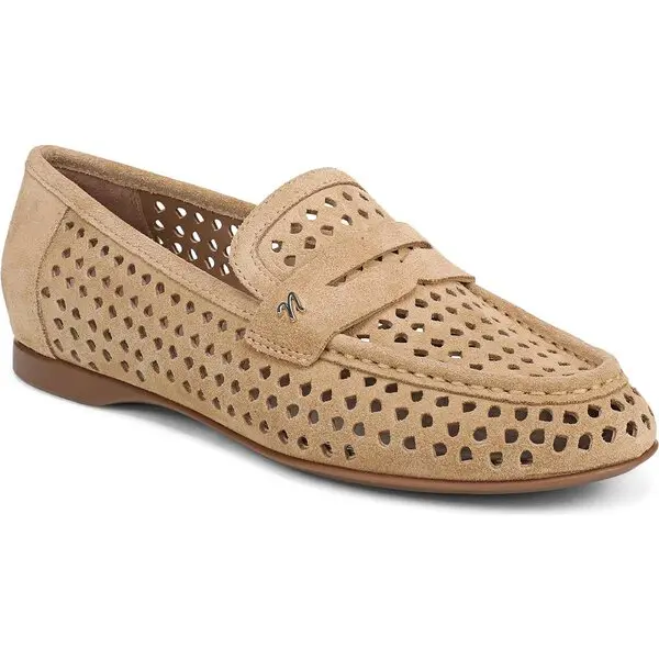 Naturalizer Bloom Perforated Penny Loafer - Dune Dust Tan