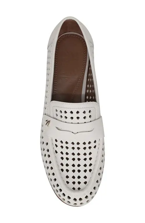 Naturalizer Bloom Perforated Penny Loafer - Warm White