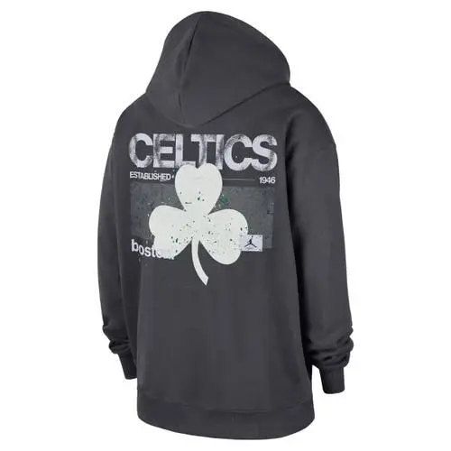 JORDAN BRAND Boston Celtics Statement Jumpman Flight Premiere Hoodie - Anthracite