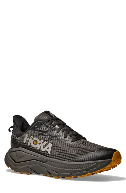 HOKA® Challenger Gtx Waterproof Trail Running Shoe - Asphalt Grey/varsity Yellow