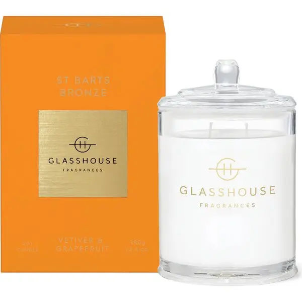 GLASSHOUSE FRAGRANCES St. Barts Bronze Two-wick Scented Candle - St Barts Bronze
