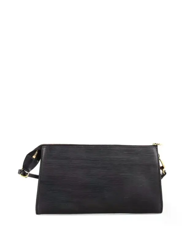 LOUIS VUITTON Pochette Accessoires Epi Leather Clutch Bag - Black