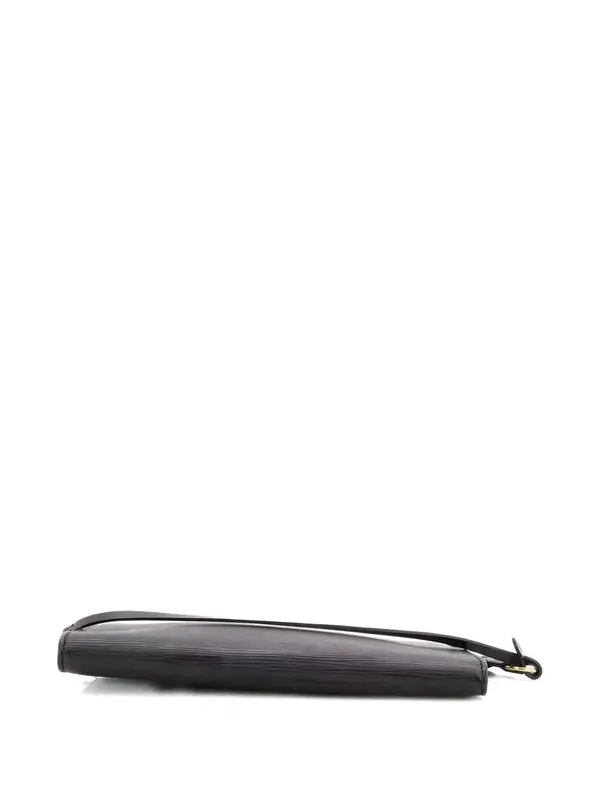 LOUIS VUITTON Pochette Accessoires Epi Leather Clutch Bag - Black