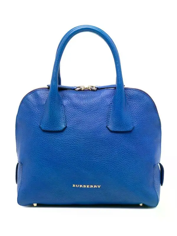 Burberry 2000-2017 Small Grained Calfskin Greenwood Satchel