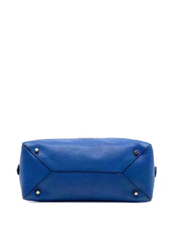 Burberry 2000-2017 Small Grained Calfskin Greenwood Satchel