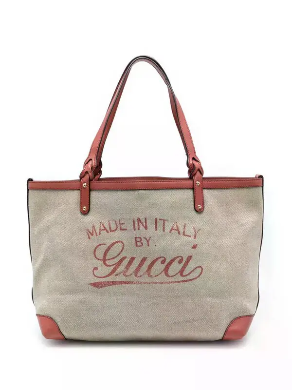 Gucci Medium Canvas Craft Tote Bag