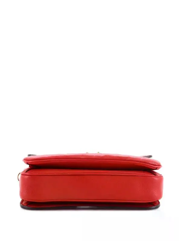 LOUIS VUITTON Pochette Metis Monogram Empreinte Leather Crossbody Bag - Red