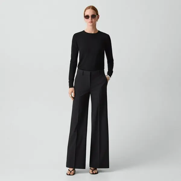 Theory Fluid Flare Good Wool Pant