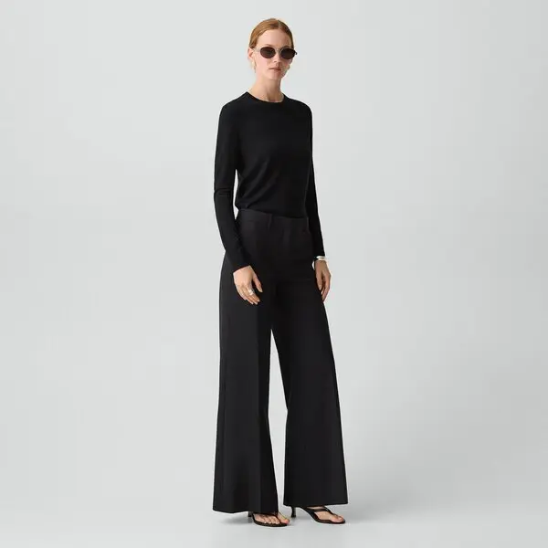 Theory Fluid Flare Good Wool Pant