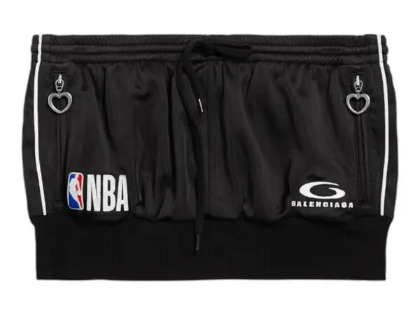 Balenciaga X Nba Mini Ruffle Skirt - Black