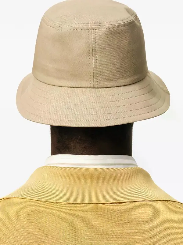 AMI Paris De Coeur Logo Embroidered Bucket Hat - Neutrals