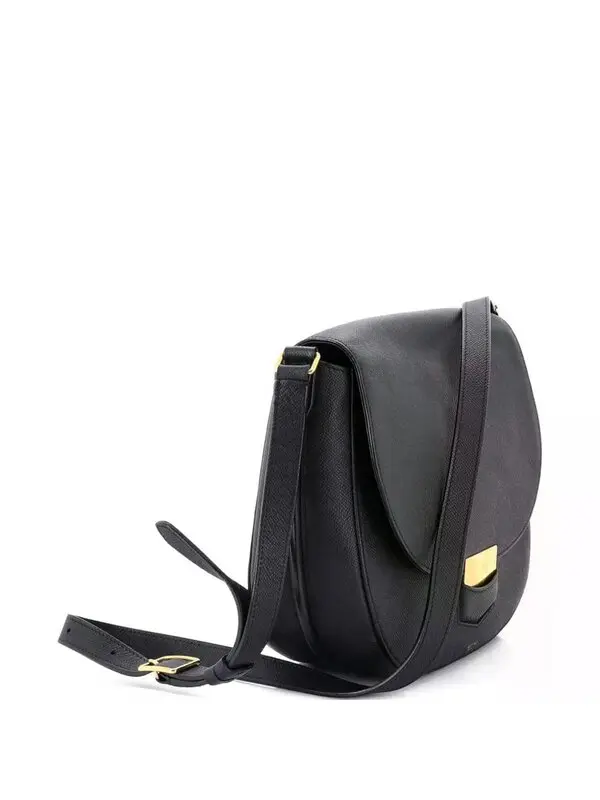 Celine Trotteur Calfskin Medium Crossbody Bag - Black