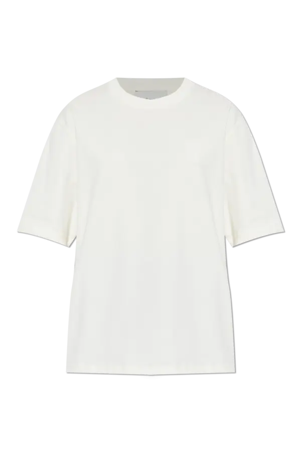 Ami T-shirt With Logo - Cream