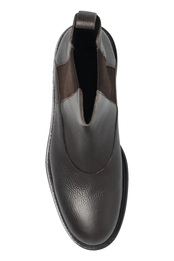 Emporio Armani Leather Chelsea Boots