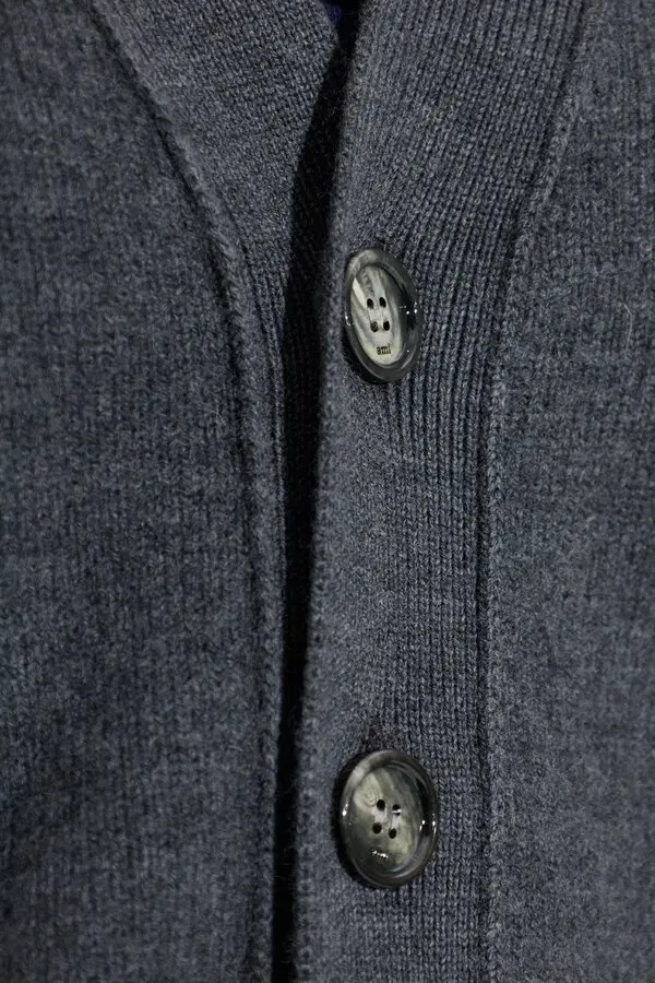 Ami Wool Cardigan - Grey