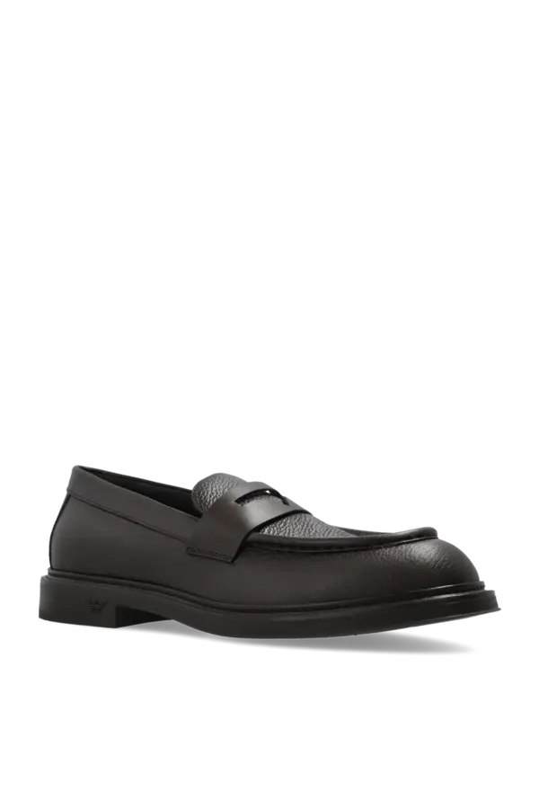 Emporio Armani Leather Loafers