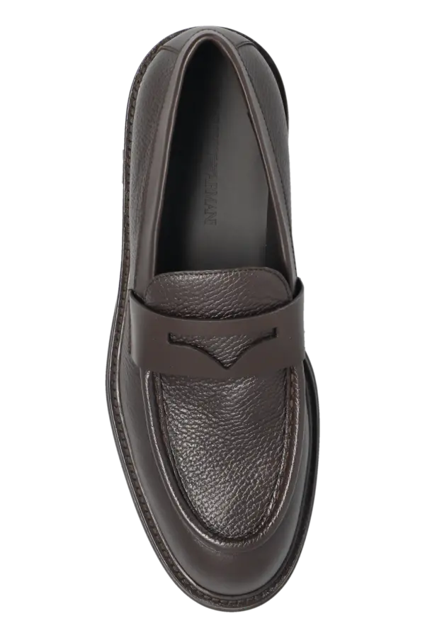 Emporio Armani Leather Loafers