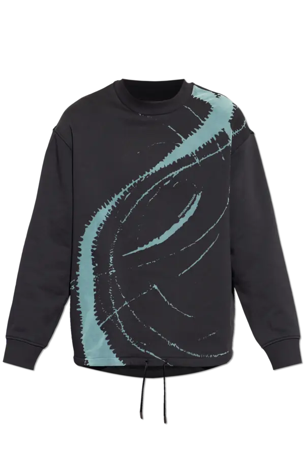 Emporio Armani Patterned Sweatshirt - Black