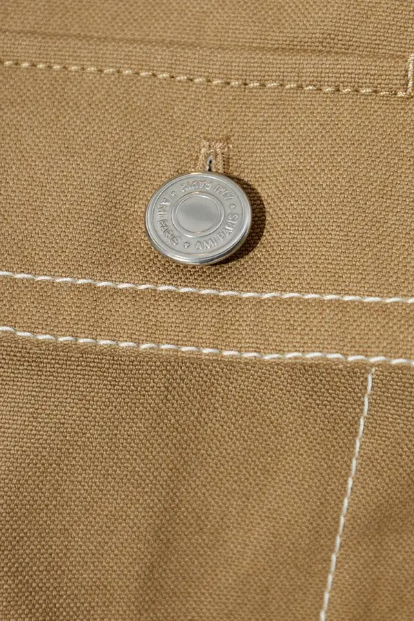 AMI Paris Jacket With Pockets - Beige