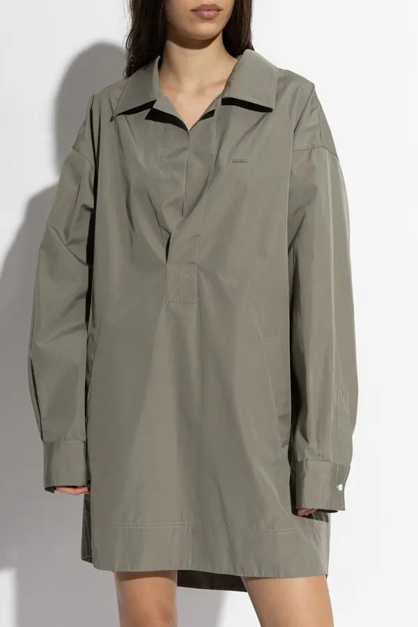 Dsquared2 V-neck Mini Dress - Grey