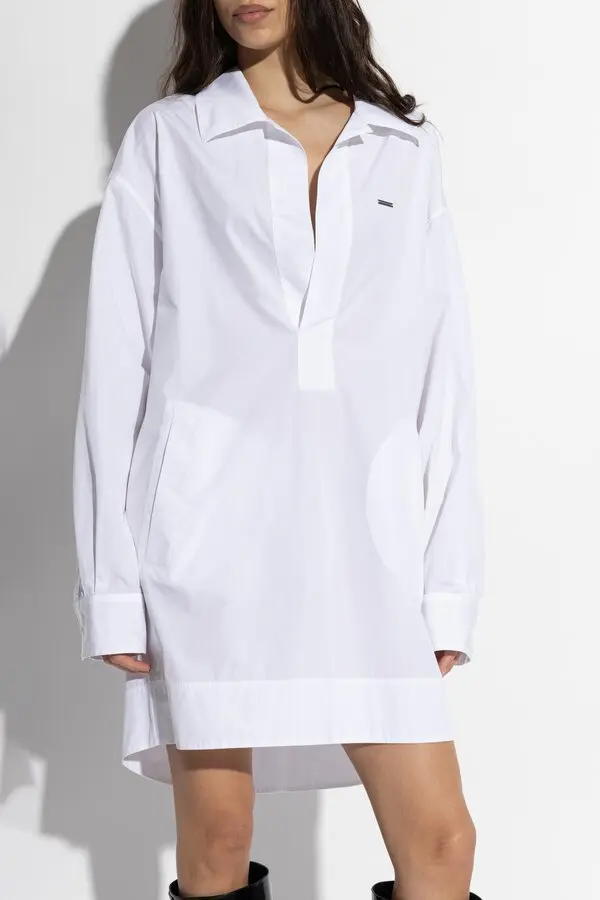 Dsquared2 V-neck Dress - White