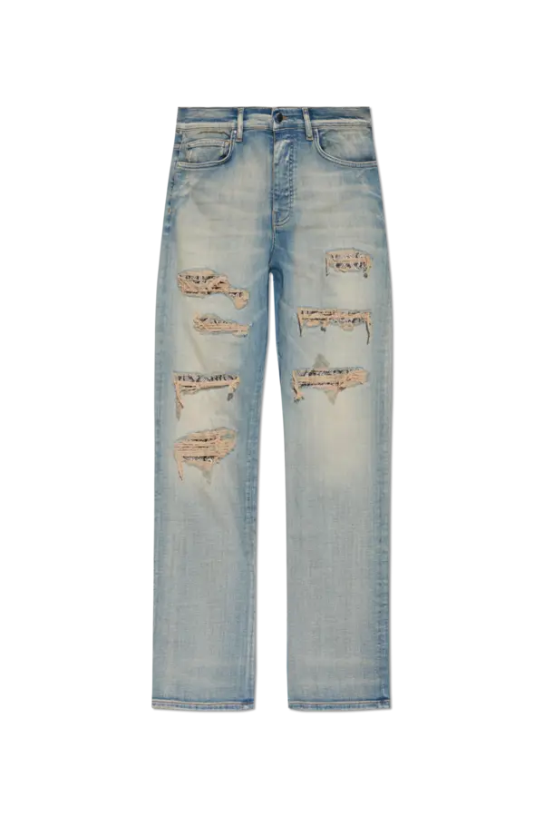 Amiri Vintage-effect Straight Leg Jeans