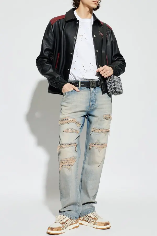 Amiri Vintage-effect Straight Leg Jeans